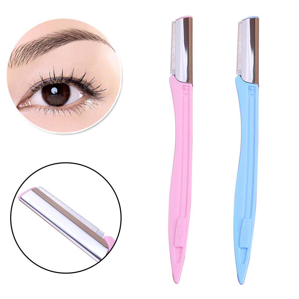 Buy Women Eyebrow Makeup Trimmer Shaving Razor Blades Eyebrow Revomal ...