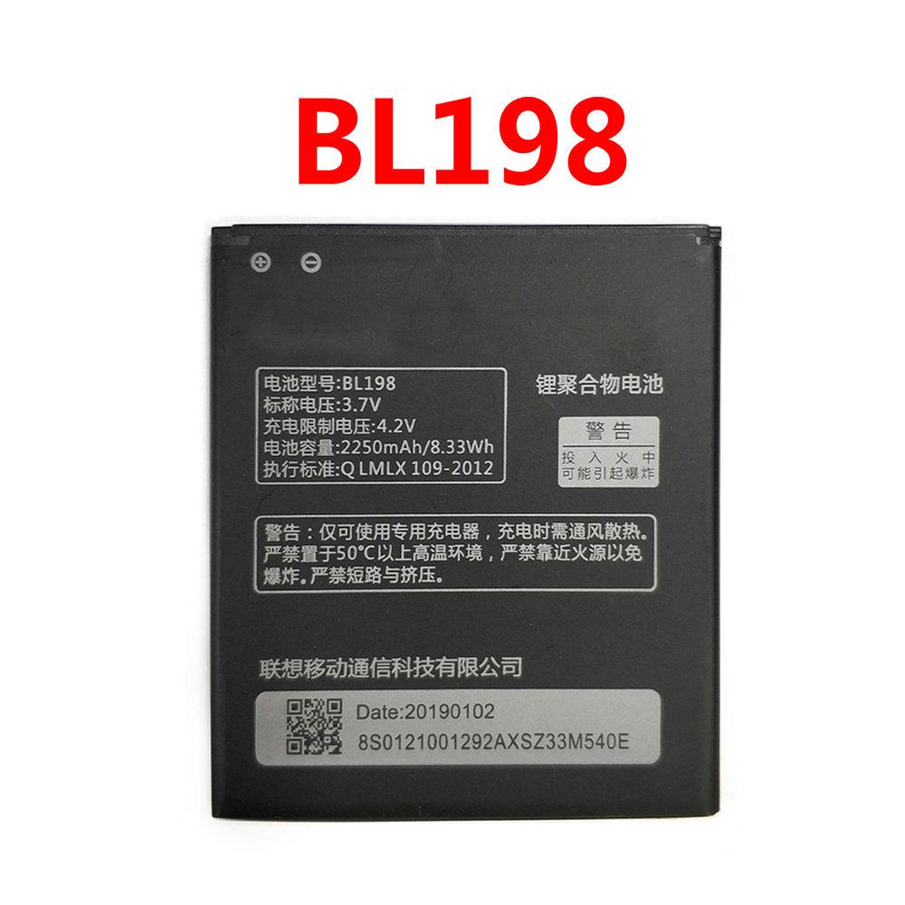 Replacement Phone Rechargeable BL198 Battery For Lenovo A859 A860E S890 ...