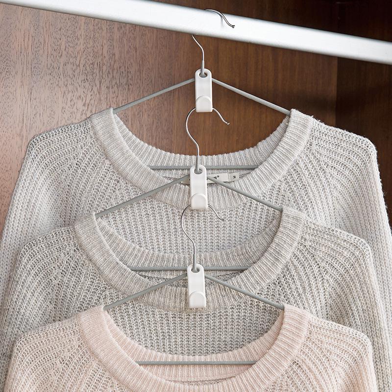 Buy Multi-function Hook Plastic Closet Stack Hangers Space-saving ...