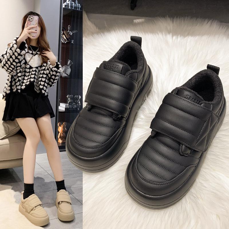 Buy Add Cashmere Sports Shoes Women Winter Sponge Platform Big Head ...