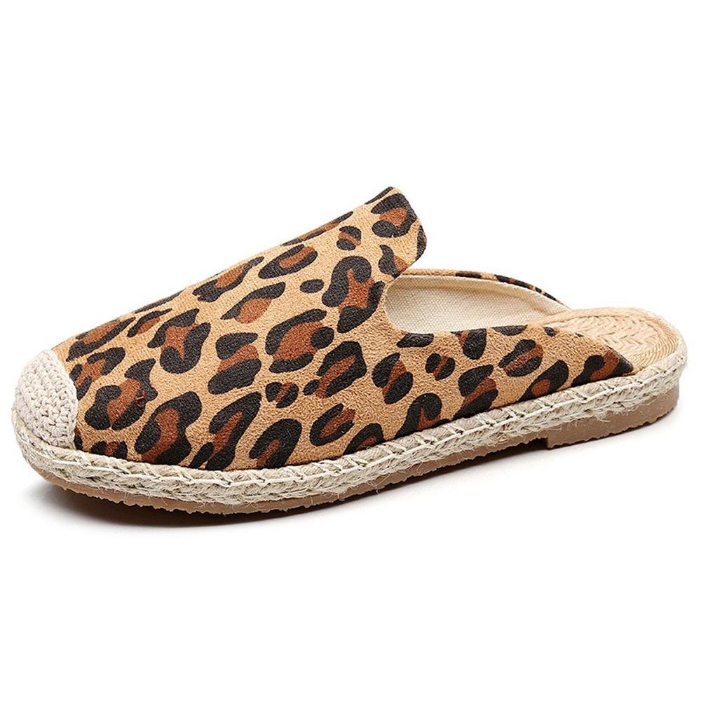 Buy Sexy Fashionable Comfortable Leopard Print Cloth Shoe Hemp Rope ...