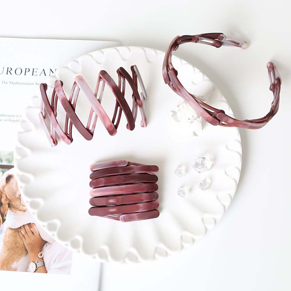 Buy Clip Anti-slip Braided Tool Smooth Hair Hoop Telescopic Headbands ...