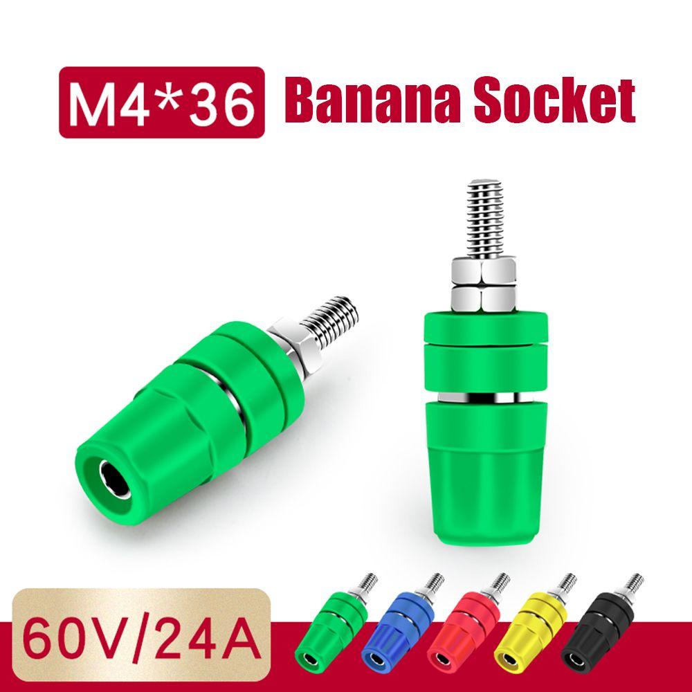 Buy Grounding Post Cable Terminals 4MM 20A Pure Copper M4*36 Speaker ...