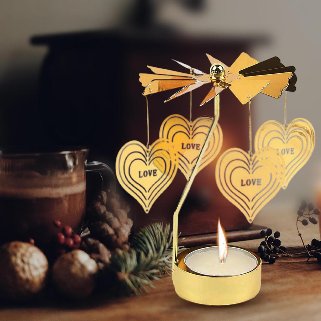 Spinning Candle Holder Holder Tea Lights Party Home Table Living Room ...