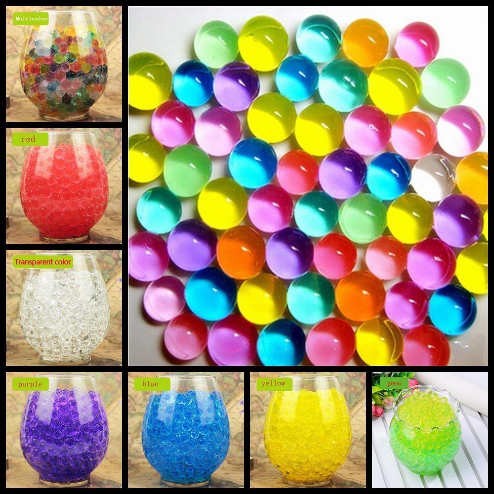 Jelly Gel Pearl Mud Soft Magic Crystal Water Bullet Balls Wedding Home ...