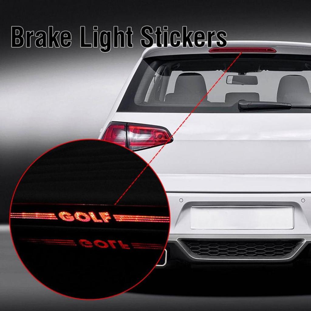 Buy Auto Car Carbon Fiber Sticker Stop Brake Light Decal for VW ...