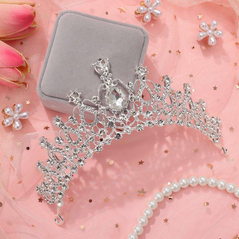 Cheap Luxury Crystal Rhinestones Princess Bridal Crown Tiara Women ...