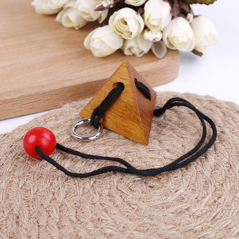 Buy Iq Rope Wooden Puzzle Logic Brain Teaser String Puzzles Game For ...