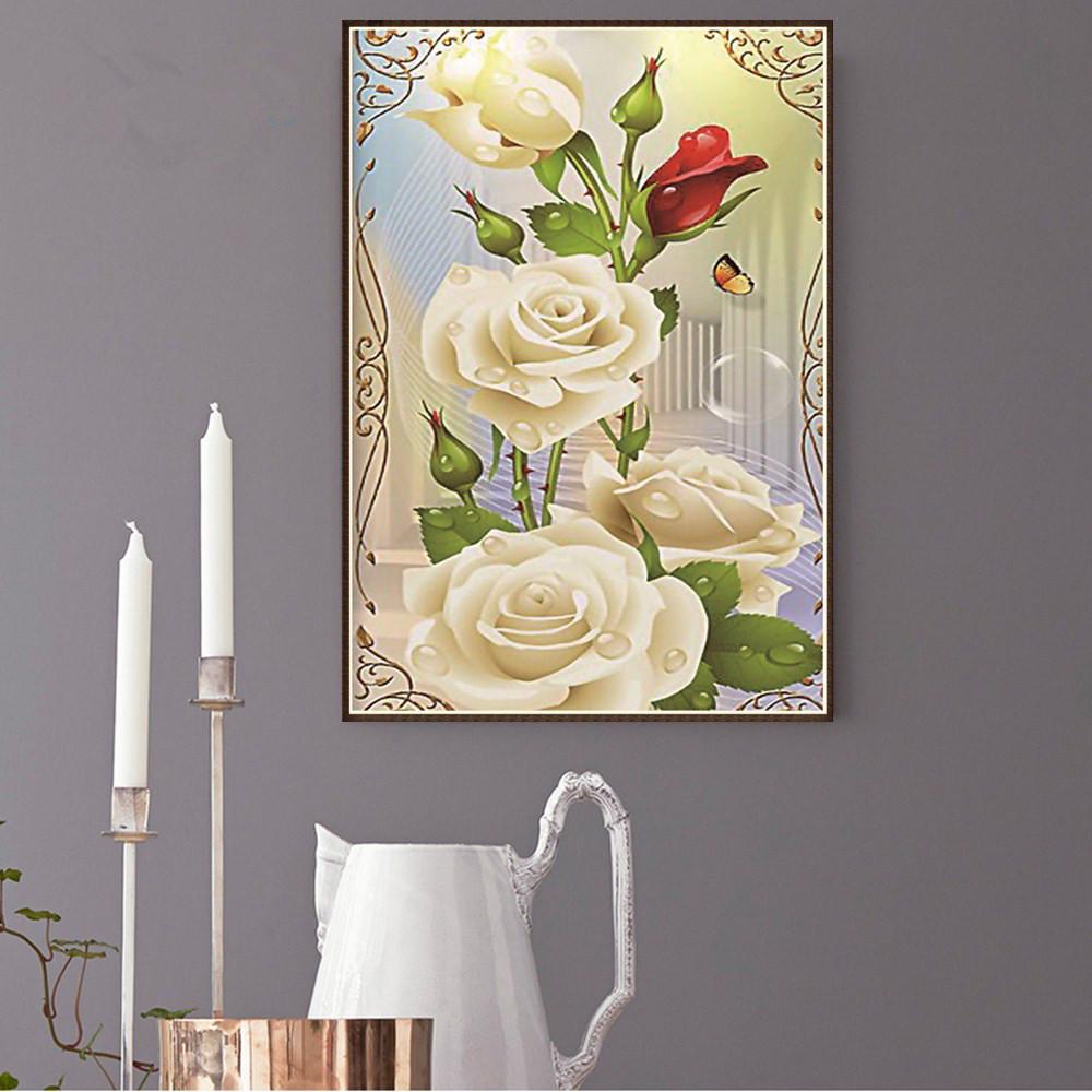 5D Embroidery Paintings Rhinestone Pasted DIY Diamond Painting Cross ...