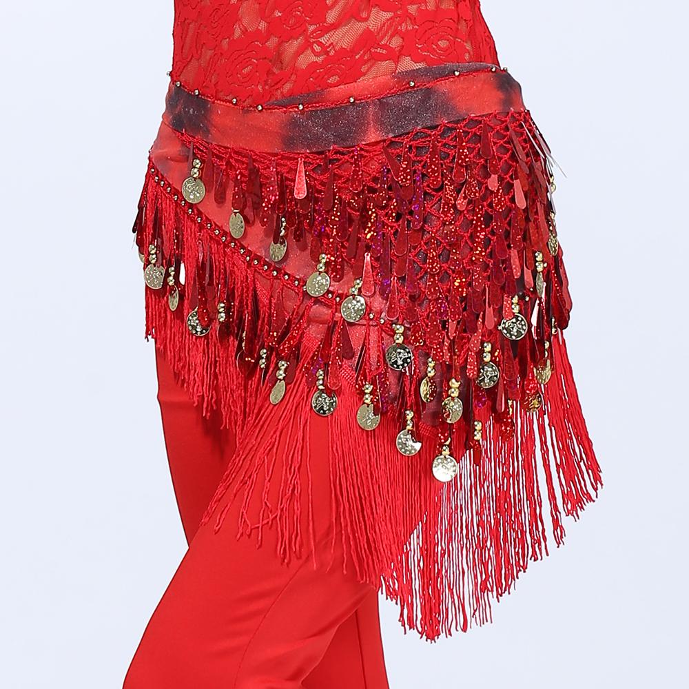 Buy Belly Dance Clothing Accessories Tassel Wrap Stretchy Mesh Base ...