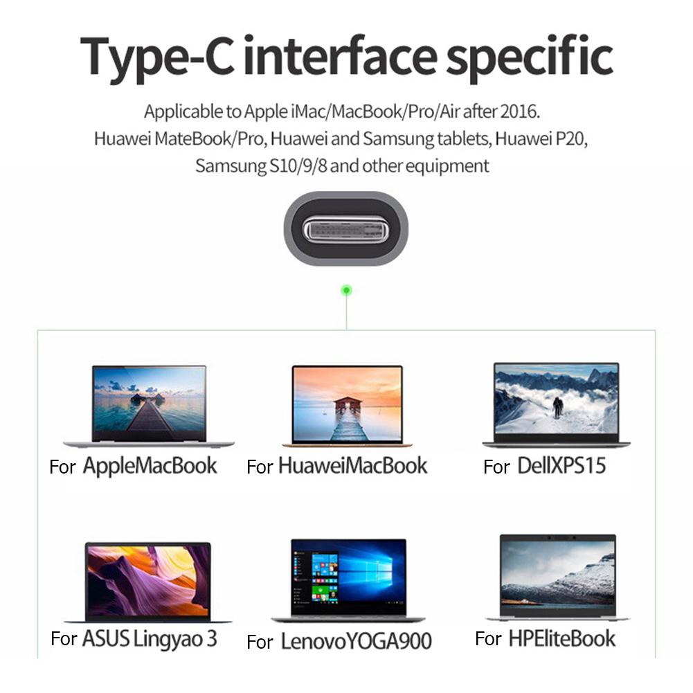 Buy Blueendless HC1101 USB C Hub Type C To Dual HDMI 3 USB 3.0 RJ45 PD ...