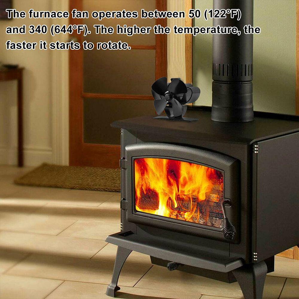 Cheap Quiet Efficient Circulation Lotus Stove Top Fan Fireplace Fan ...
