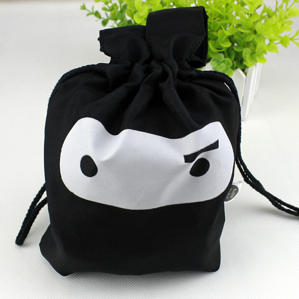 Buy Ninja Bunny Pouch Bag Fabric Drawstring Pouch Travel Storage Tote ...