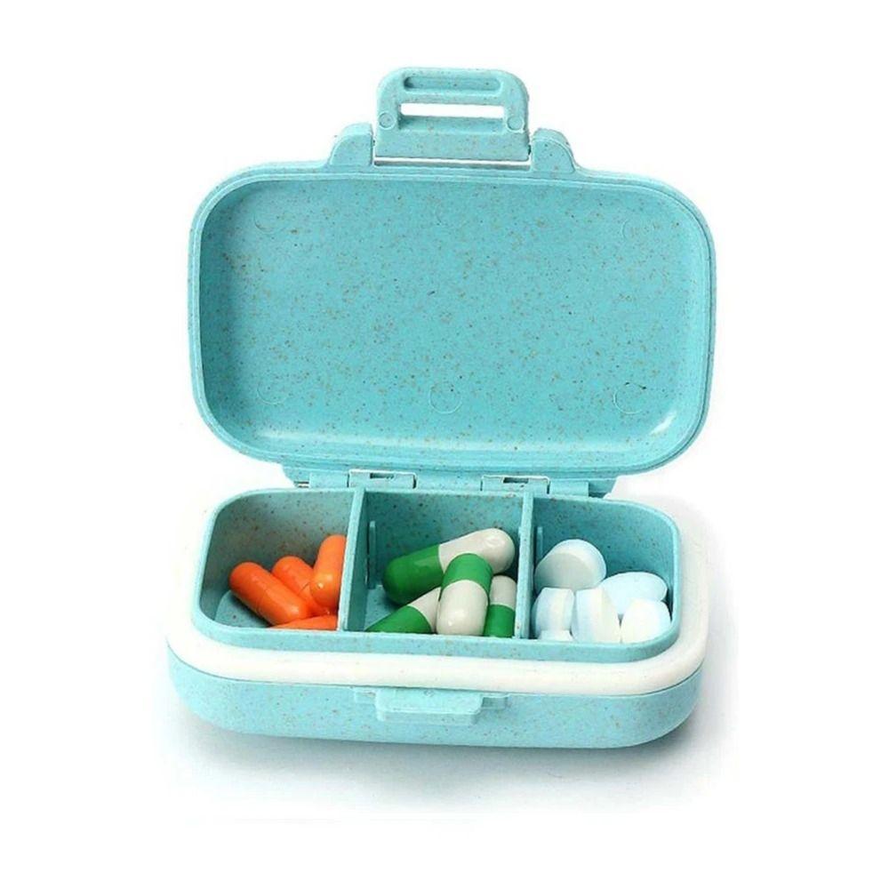 Mini 3 Lattices Pill Box Moisture-proof Tablet Pill Case Aid Tool ...