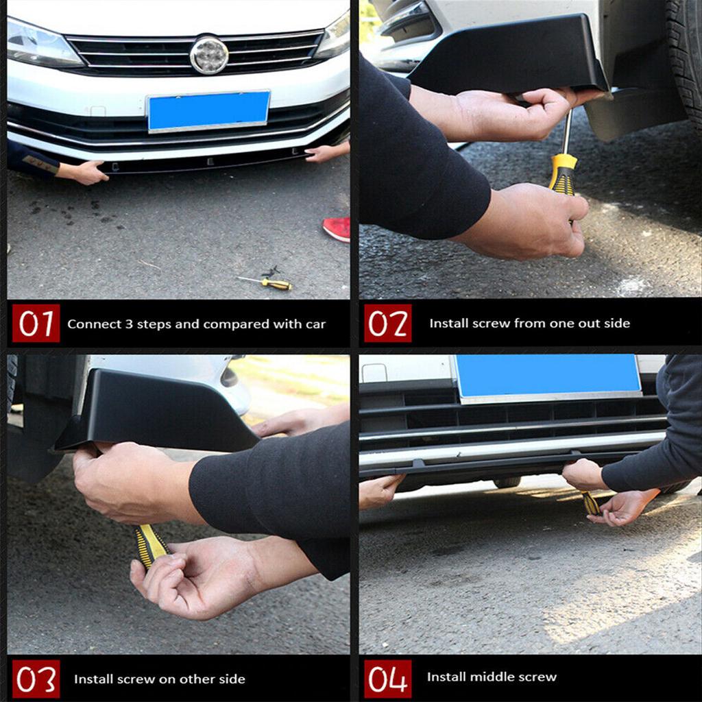 Buy Bright Black Front Bumper Lip Spoiler For Volkswagen VW JETTA MK6.5 ...
