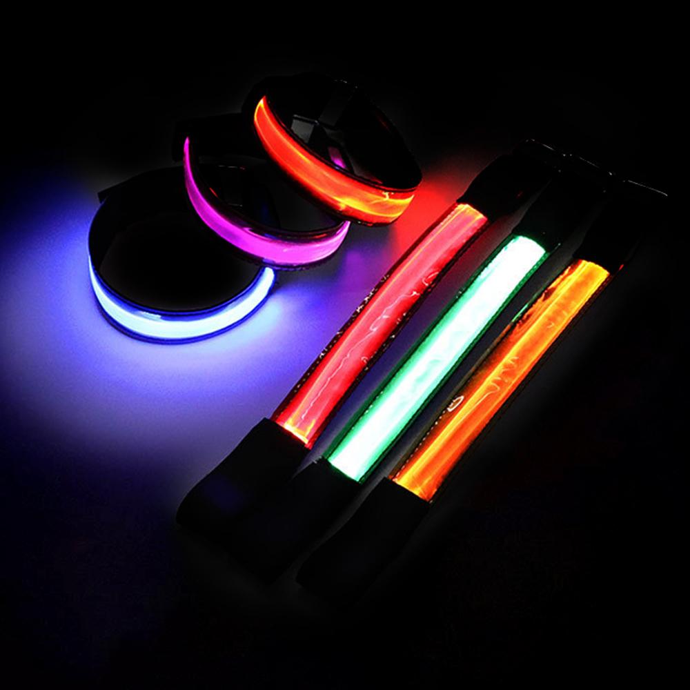 LED Armband Strap Light Up Safety Belt For Night Running Cycling Arm ...