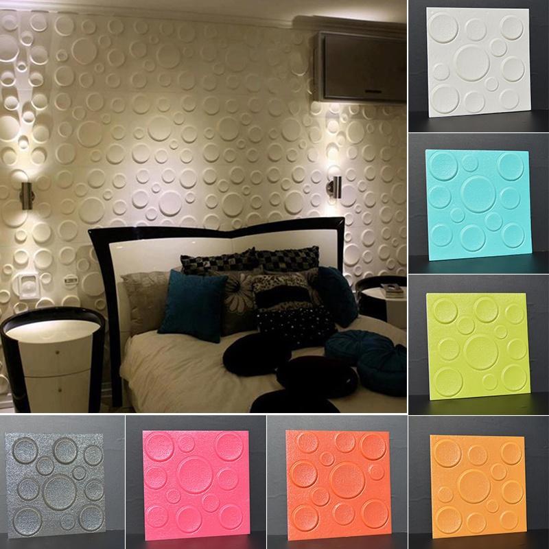 Buy Creative 3D Adhesive PE Foam Wallpaper Wall Stickers Home ...