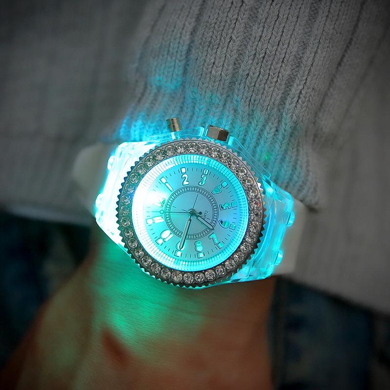 Buy Luminous Personality Led Harajuku Student Couples Jelly Quartz ...