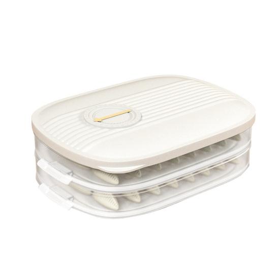 Satın alın Modern 3D Frosted Bottom Heat-resistant Dumpling Storage Box ...
