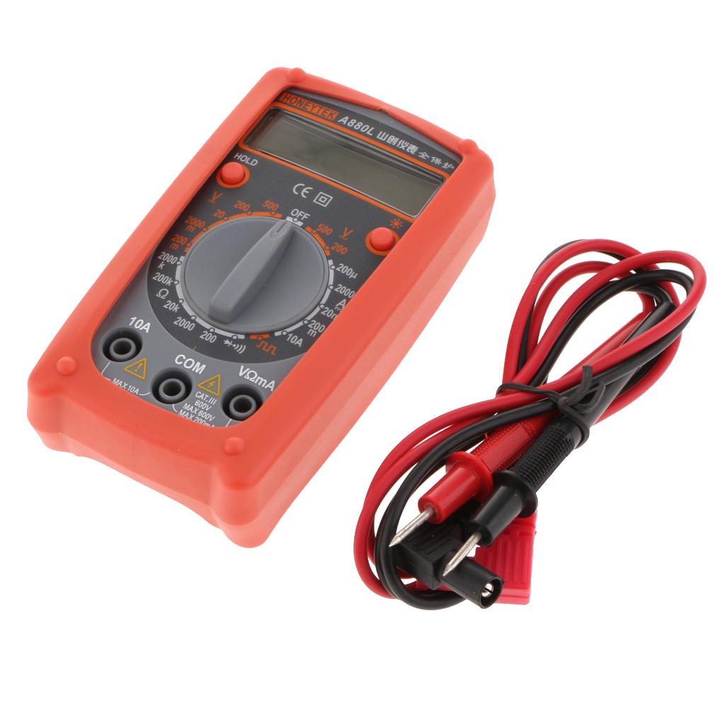 Satın alın Digital Multimeter Clamp Volt Ohm Amp Meter Tester with Test ...