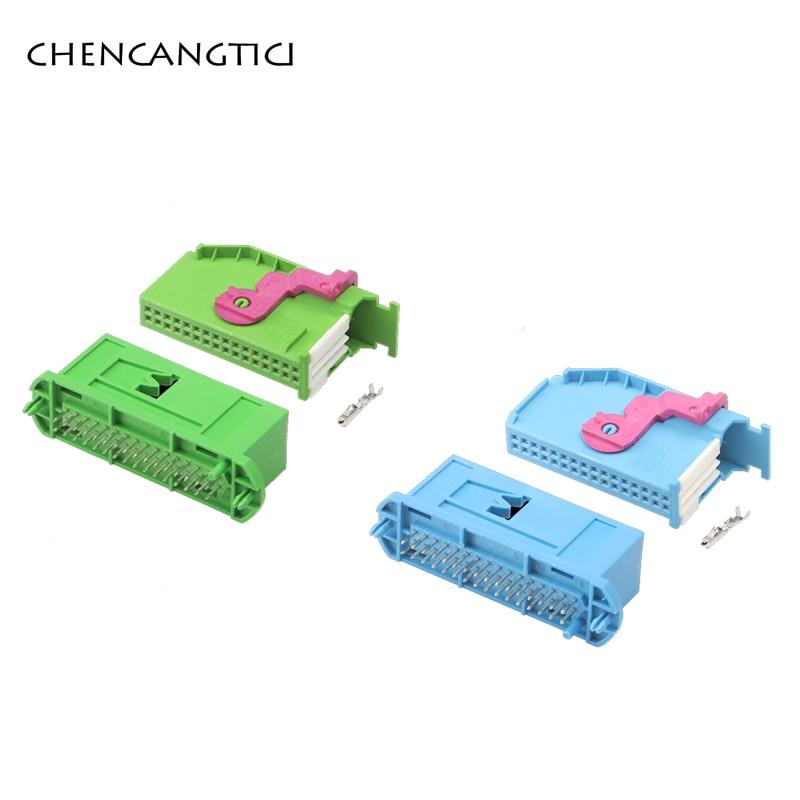 Buy 1 Set 32 Pin Way Automotive Ecu Connector Plug 1J0972977C ...