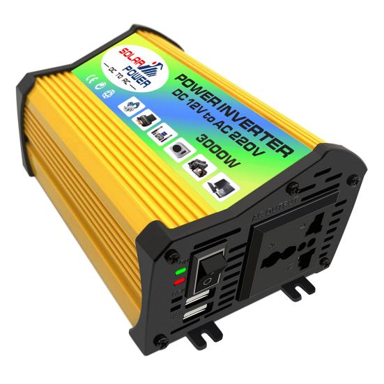 Buy Xinchen 3000W DC 12V To AC 220V/110V Yellow Shell Electrical ...