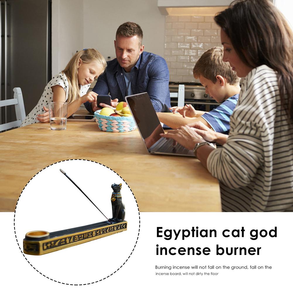 Buy Egyptian Mythology Bastet Egyptian Cat Resin Craft Incense ...