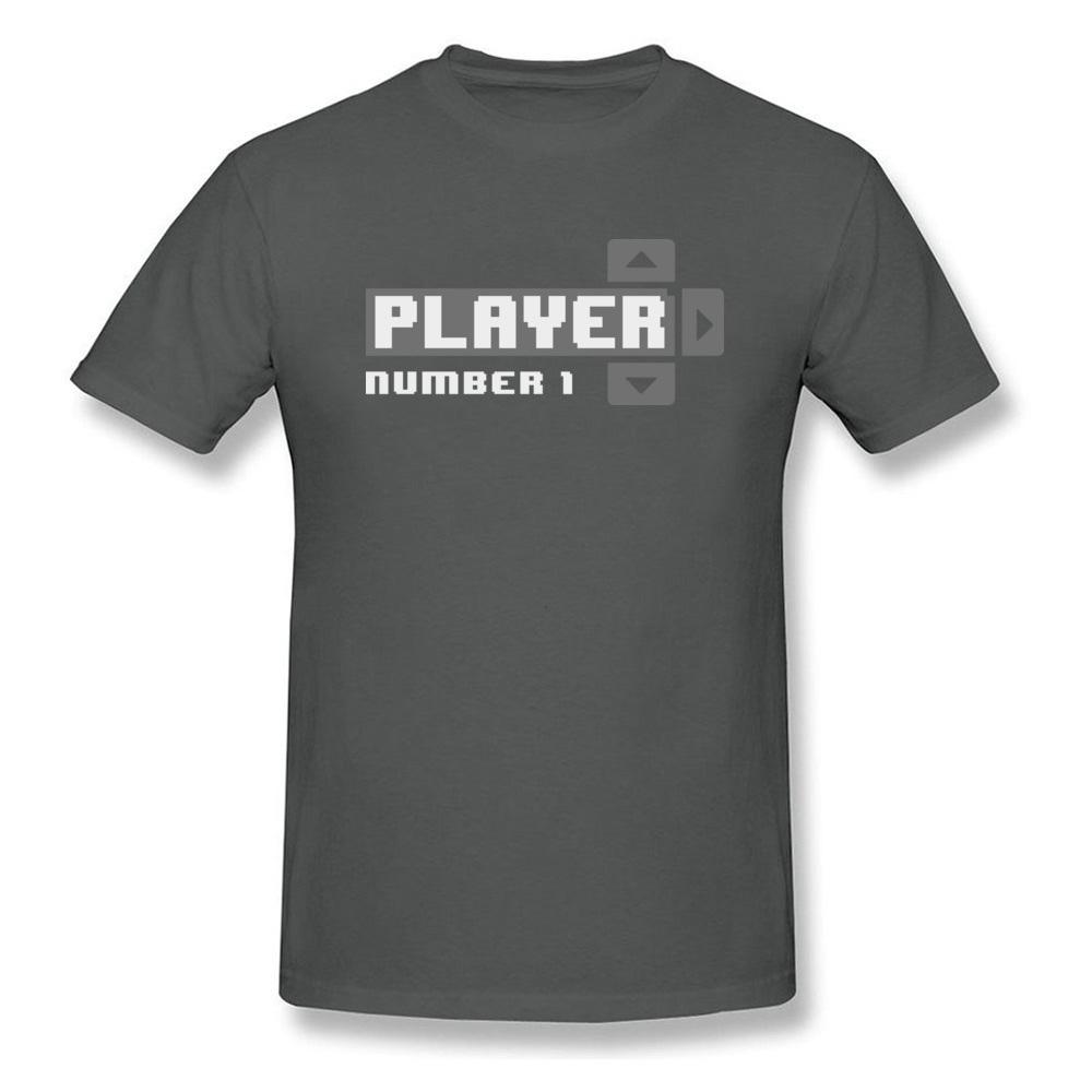 Player Number 1 T-Shirt Gamer Tshirt Men T Shirt Letter Print Tees ...