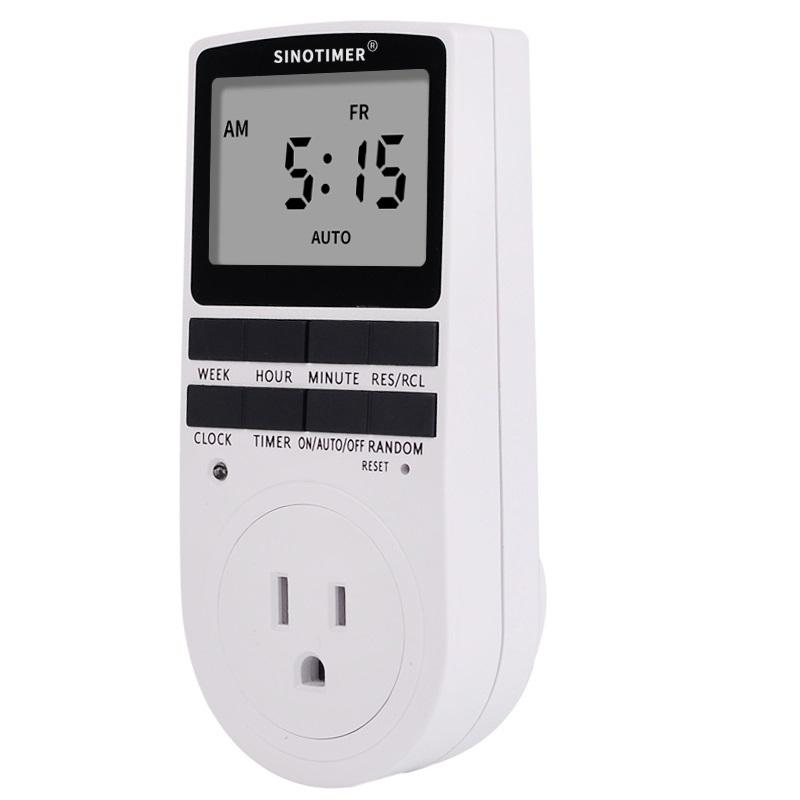 Buy Sinotimer Tm515 Lcd Display Digital Weekly Programmable Electrical Wall Plug-In Power Socket ...