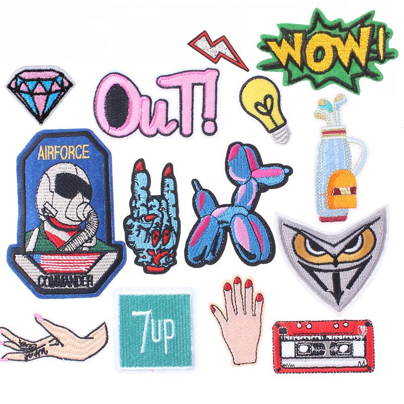 Buy Cartoon Patches for Clothing Embroidered Flower Appliqu Patch On ...