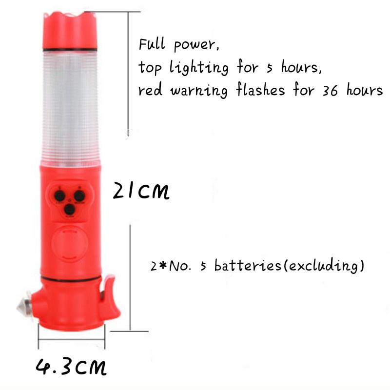 Buy Multifunctional Acousto-optic Alarm Flashlight Safety Hammer ...