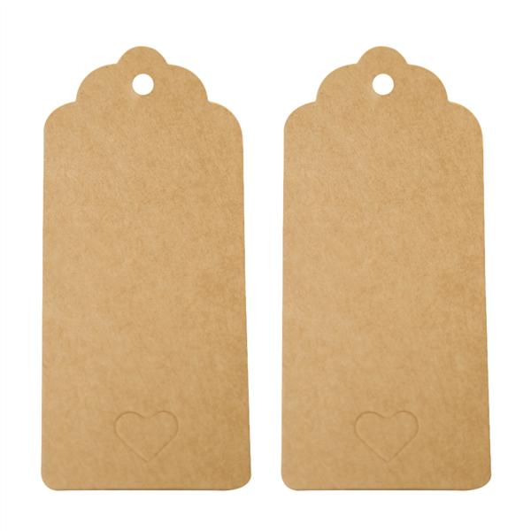 Buy 100 Pcs/Pack 9x4cm Square Blank Paper Card Paper Tag with Lace and ...