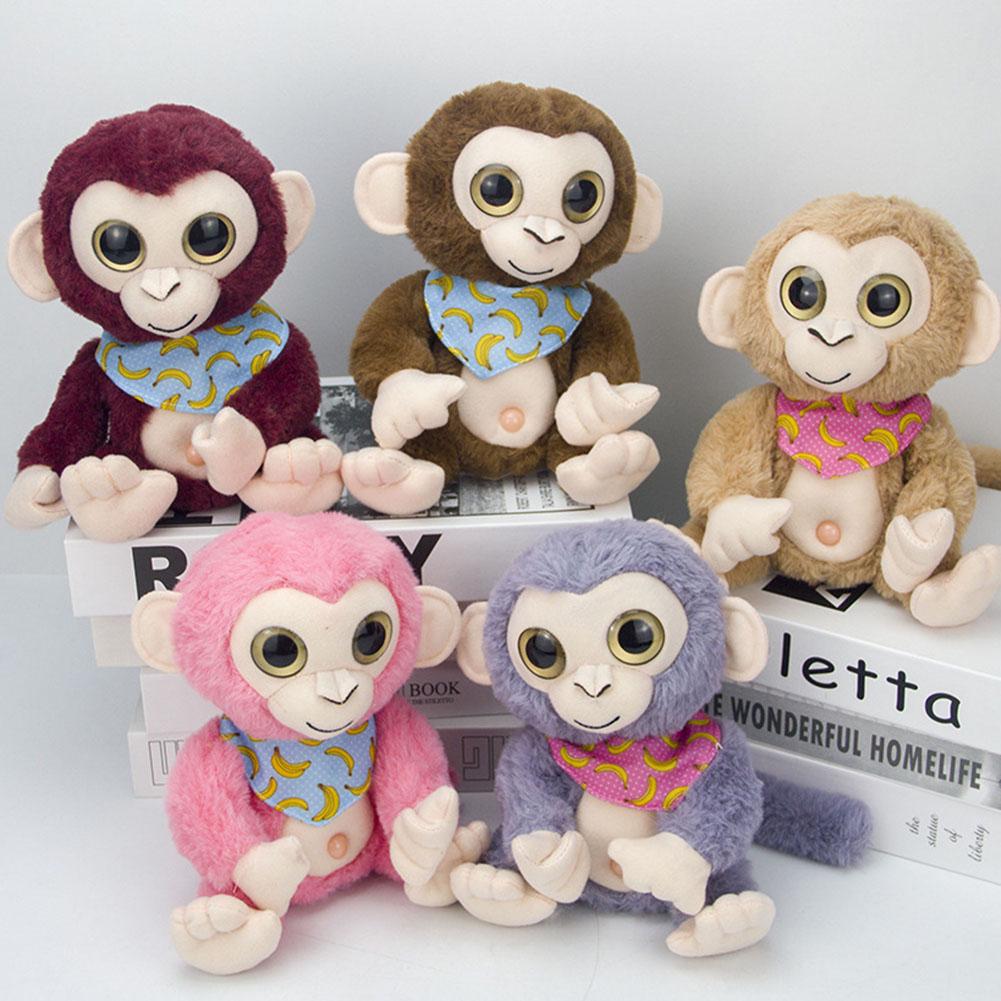 Buy Plush Toy Electricity Record Monkey Simulation Animals Walkie ...