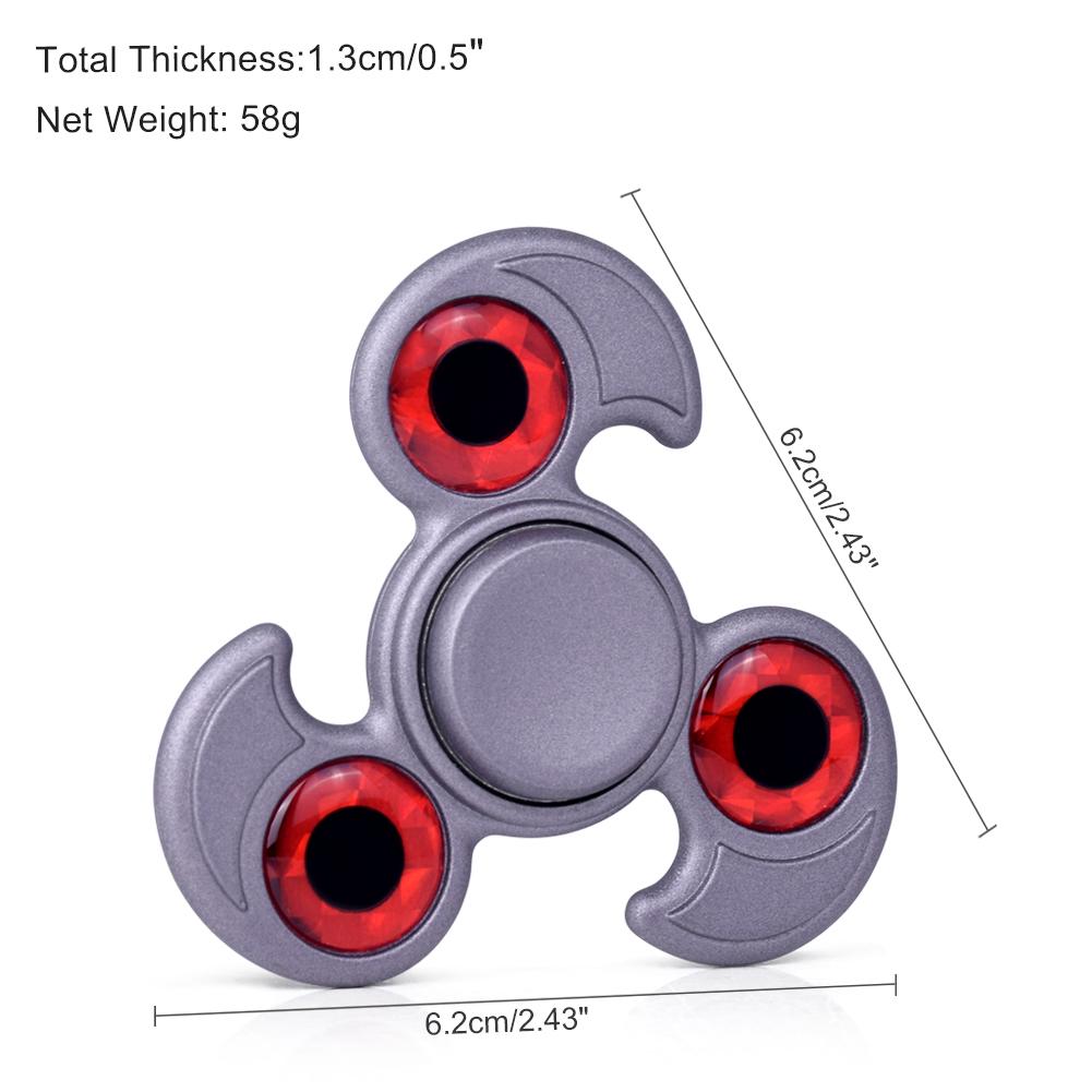 Buy Triangle Plating Zinc Alloy Eagle Eye Fidget Hand Tri-Spinner ...