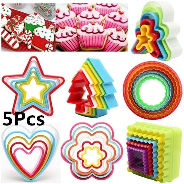 7 Stlyes Plastic Biscuit Molds Biscuit Molds Vegetable Cutter Moldes ...