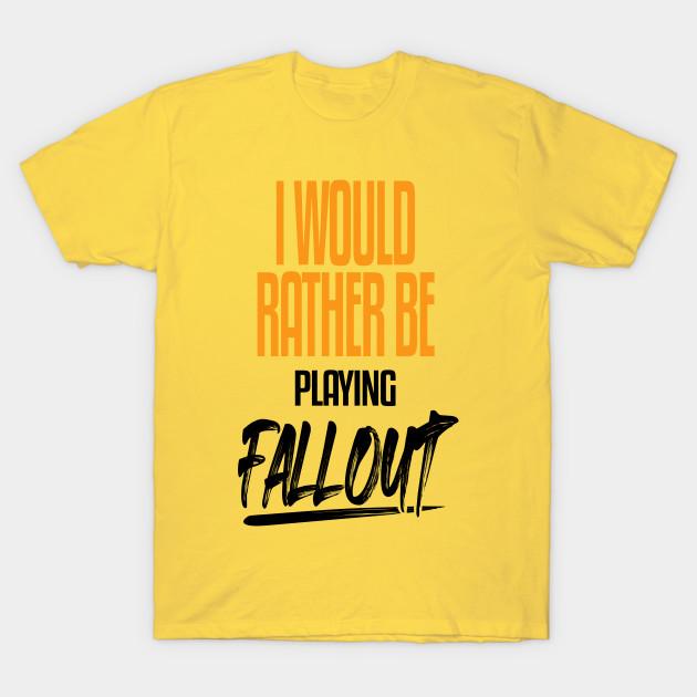 Buy Men Premium Cotton Harajuku T Shirt I Would Rather Be Playing ...