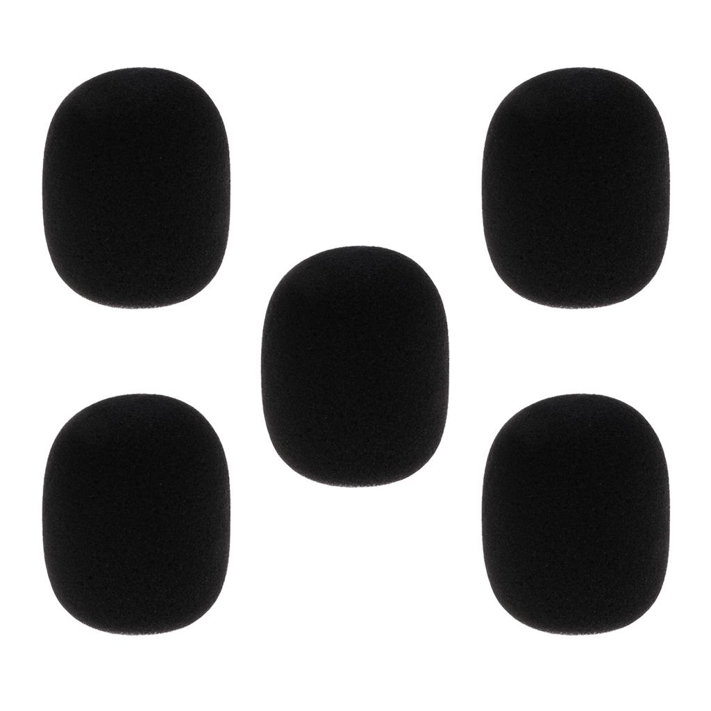Buy 5 Pcs Microphone Shield Cover Windscreen Cap Lapel Mic Windshield ...