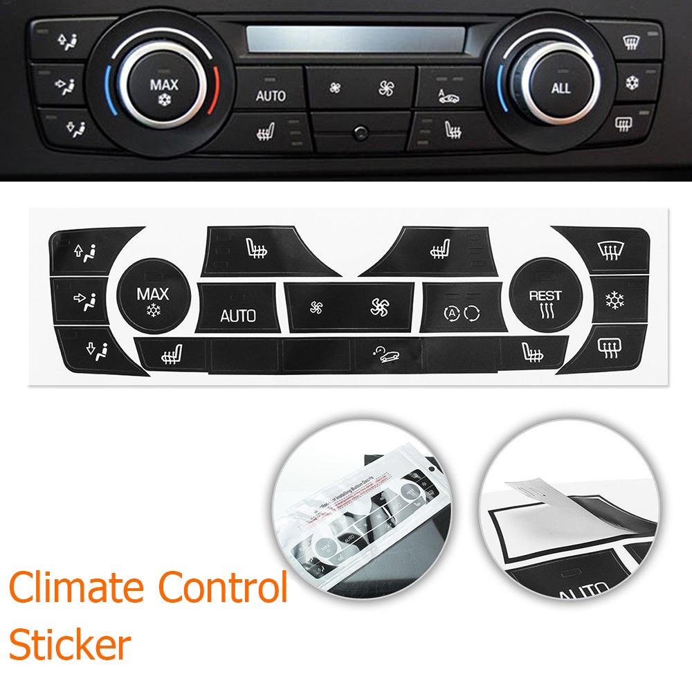 New Panel Auto Decal Replacement Repair Kit AC Climate Control Button ...