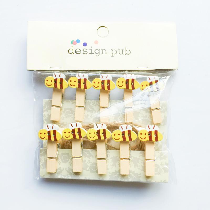 Buy Cute Wooden Clip Wedding Clip Photo Wall Clip Photo Clip Message ...