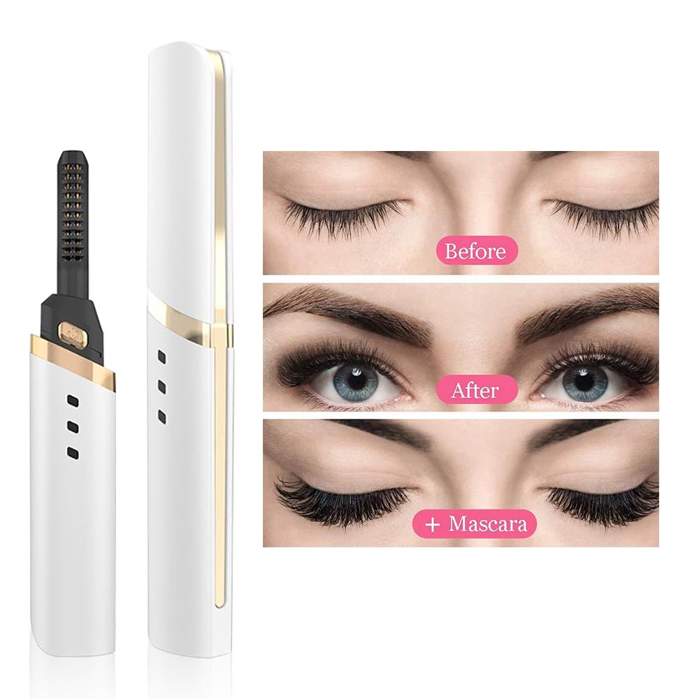 Tragbare elektrische Wimpernbürste Beheizte Wimpern Lockenwickler ...