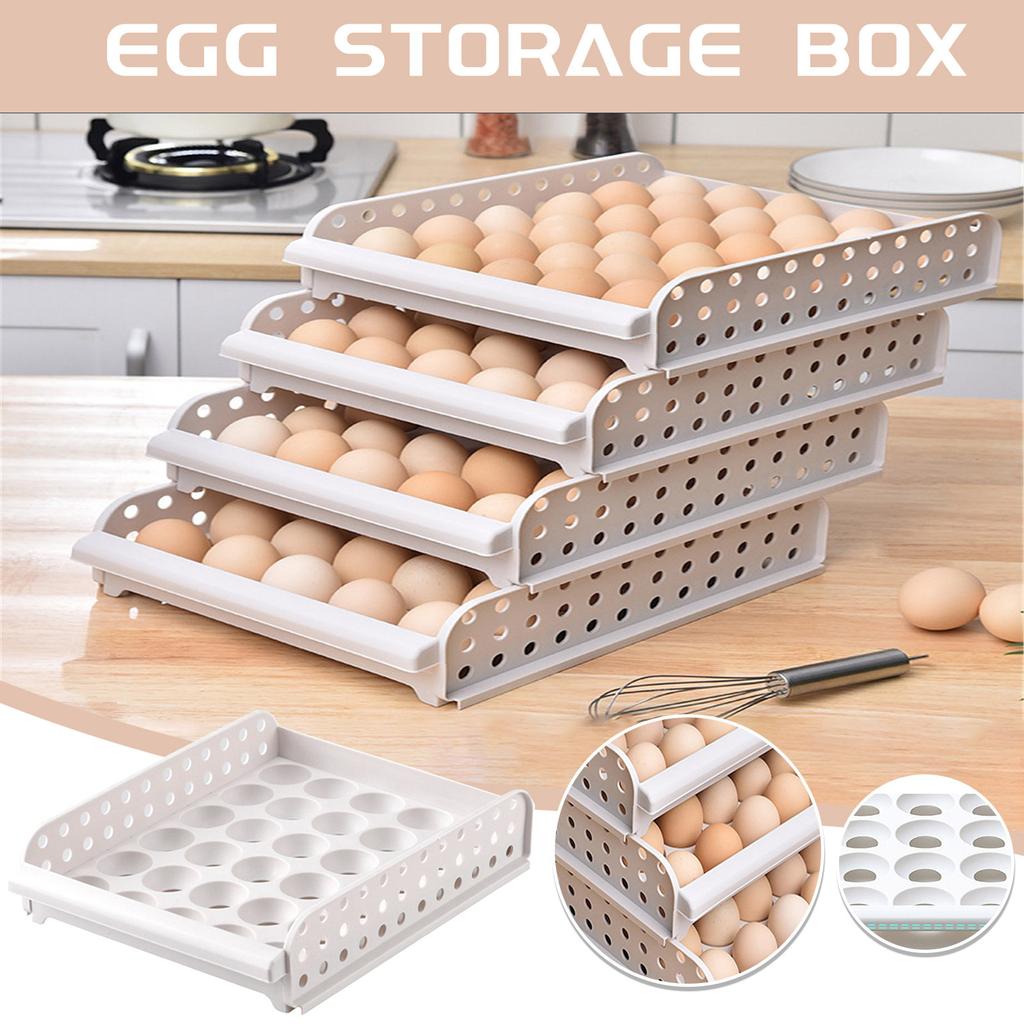 Buy 30 Rack Storage Rack Multi-layer Compartment Drawer Refrigerator ...