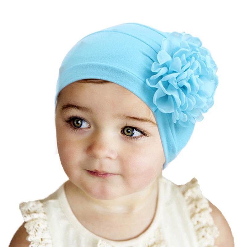 Cheap Children Baby Kid Flower Head Caps Autumn Winter Cotton Beanie ...