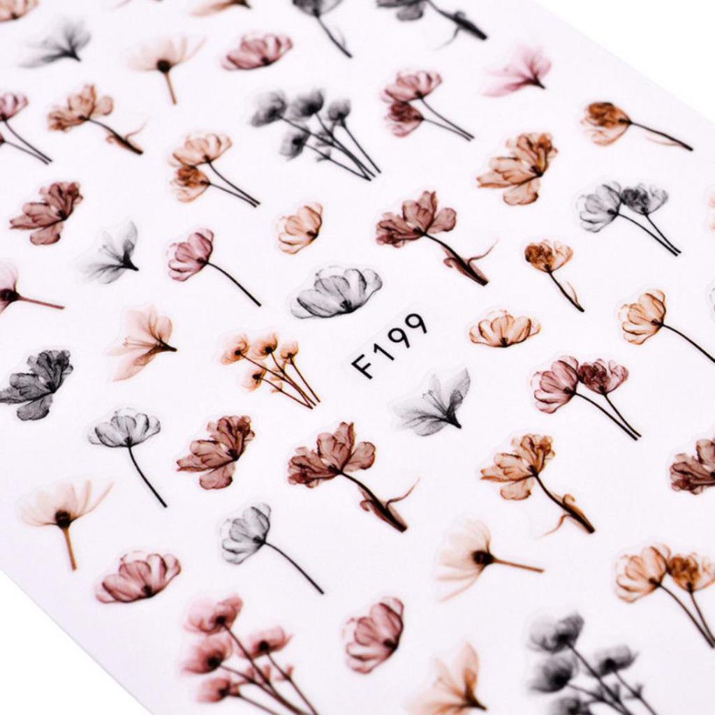 Buy DIY 3D Dandeli Flower Manicure Nail Art Adhesive Stickers Decals ...