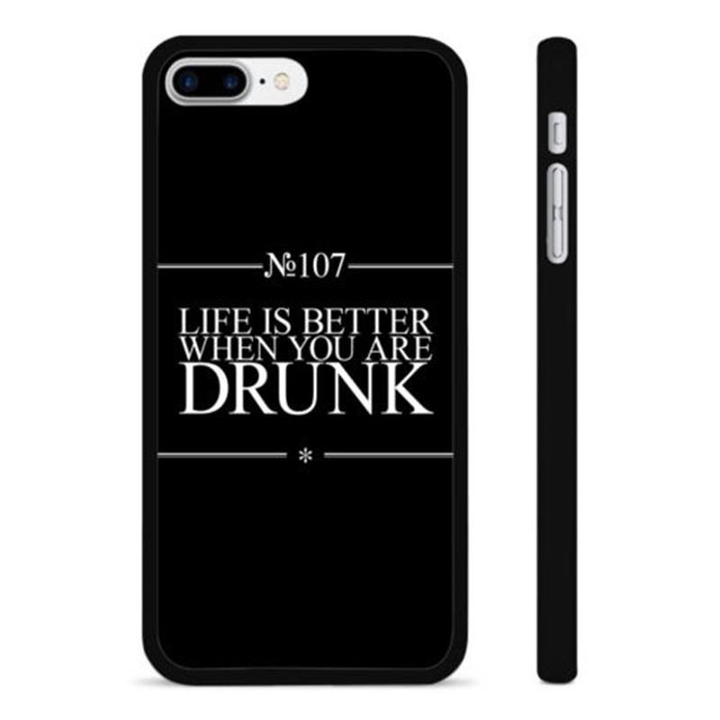 Life Better Drunk Hard Black Phone Case Cover Fits Iphone 4 5 6 7s Plus ...