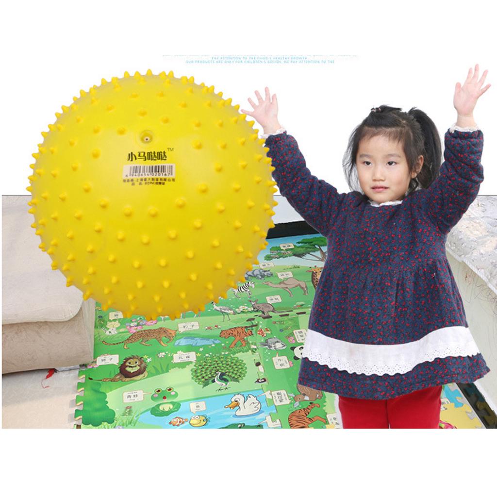 Buy 9 Inch Kids Knobby Bouncy Ball Spiky Sensory for Yoga Massage at ...
