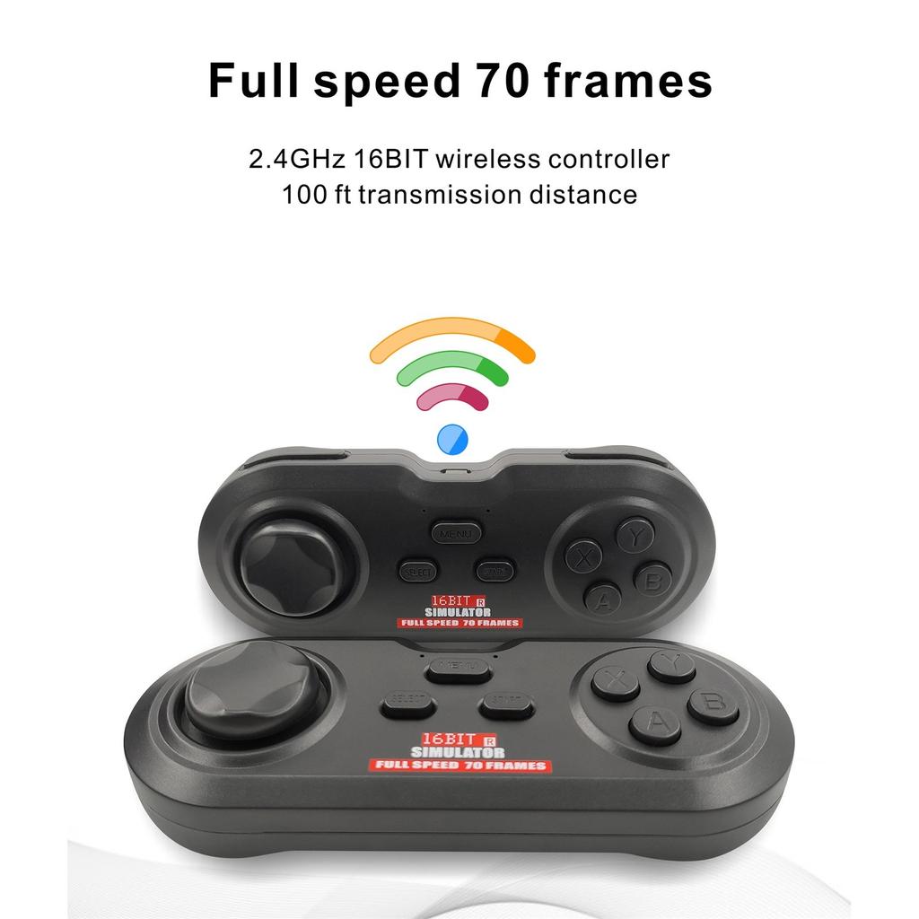 Buy [Sude] USB Wireless Console Game Stick 16 Bit Mini Retro Controller ...
