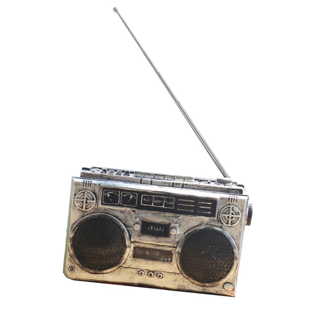 Buy Vintage Style Resin Radio Crafts for Living Room Office Gallery ...