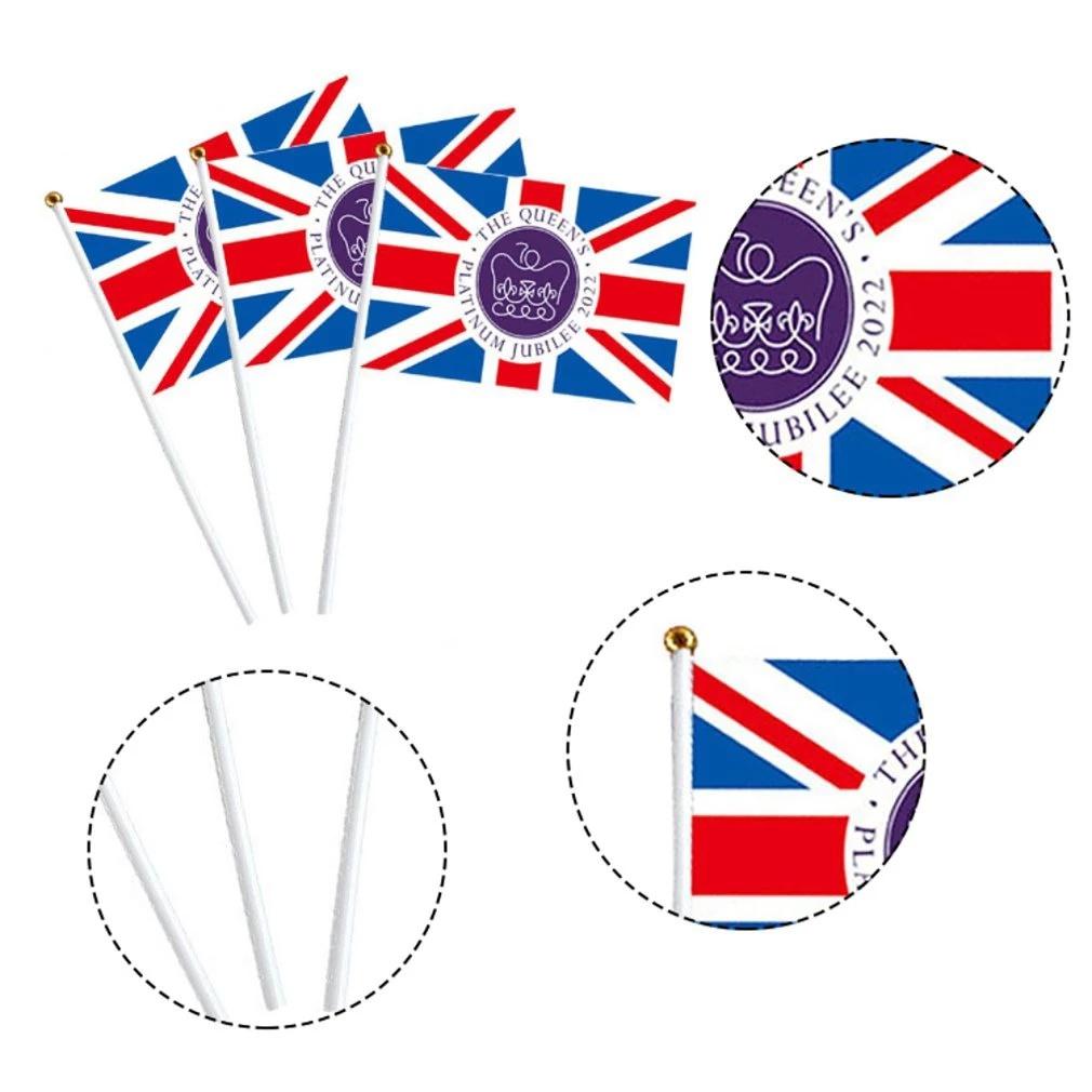 Satın alın 14x21cm 5PcsGreat British Flag Hand Waving United Kingdom ...