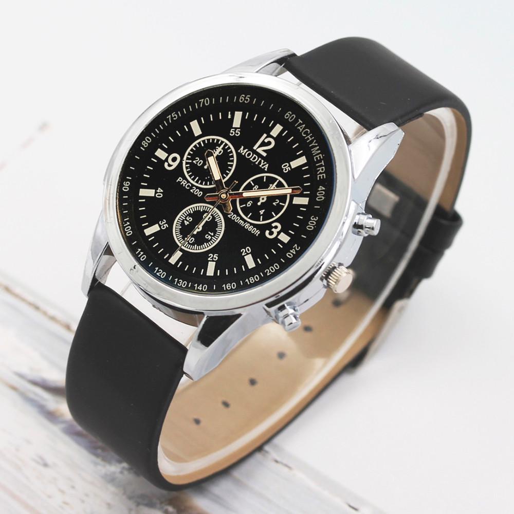 Buy Three Eye Watches Quartz Men's Blue Glass Belt Men at affordable ...