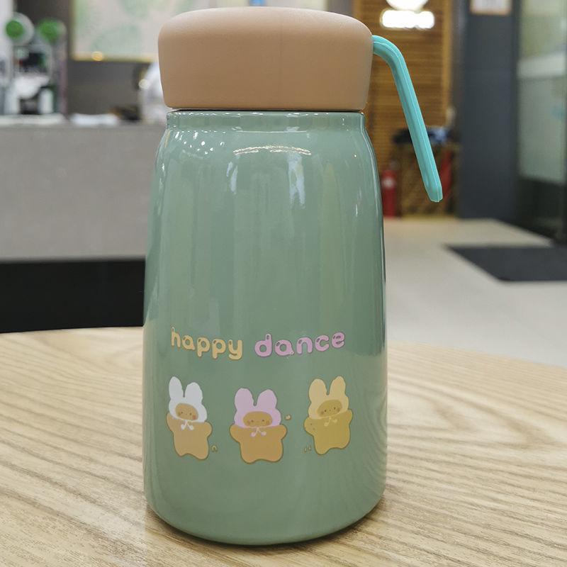 Buy Kawaii Water Bottle 304 Stainless Steel Thermos Bottle Thermal Cup ...
